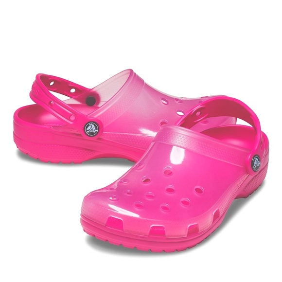 CROCS | Shoes | Crocs Classic Translucent Clogs | Poshmark
